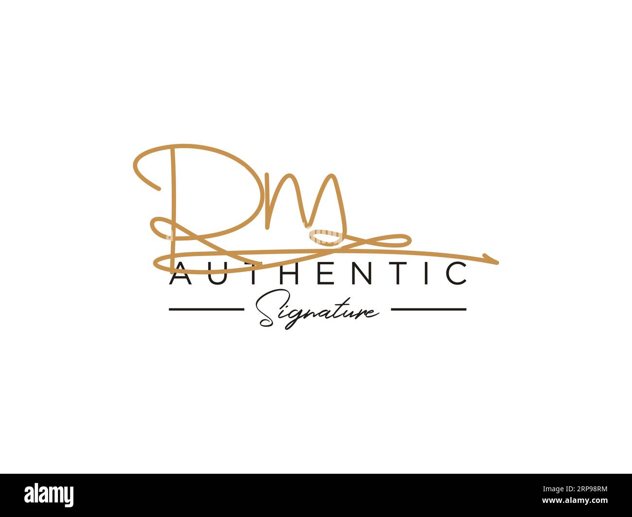 RM Signature Logo Template Vector Stock Vector Image & Art - Alamy