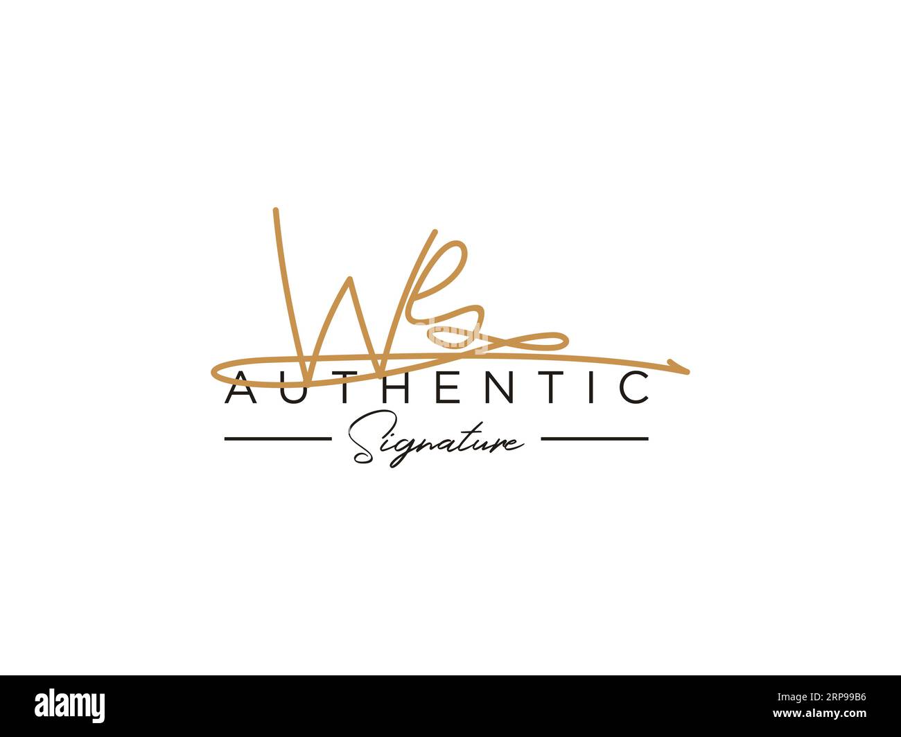 WE Signature Logo Template Vector Stock Vector Image & Art - Alamy