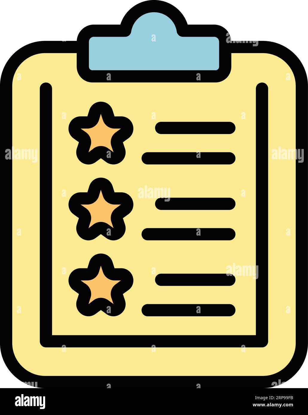 Clipboard Review Icon Outline Vector Certificate Quality Food Safety