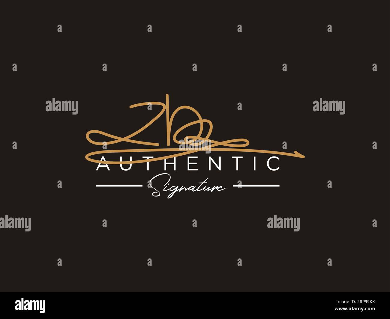 Zb signature Stock Vector Images - Alamy