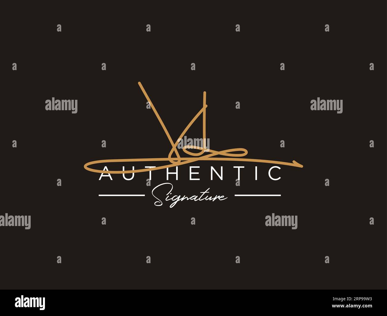 VL Signature Logo Template Vector Stock Vector Image & Art - Alamy