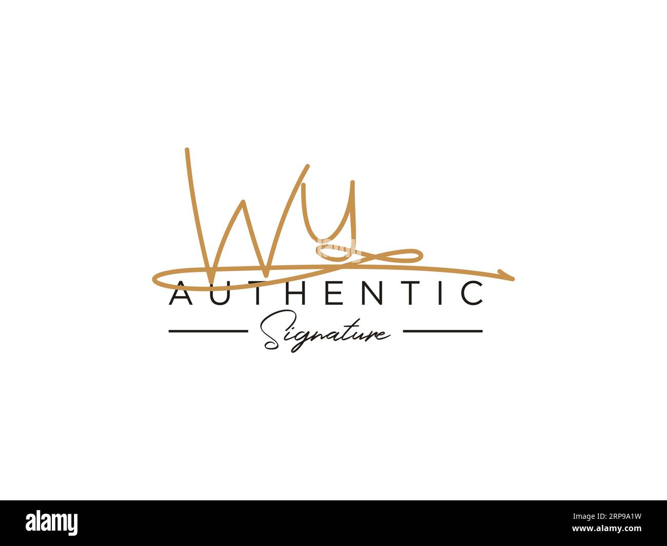 WU Signature Logo Template Vector Stock Vector Image & Art - Alamy