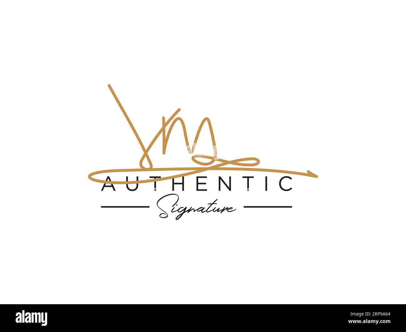 VM Signature Logo Template Vector Stock Vector Image & Art - Alamy