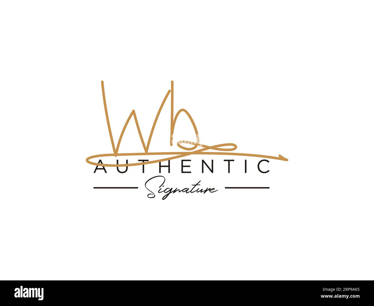 WH Signature Logo Template Vector Stock Vector Image & Art - Alamy