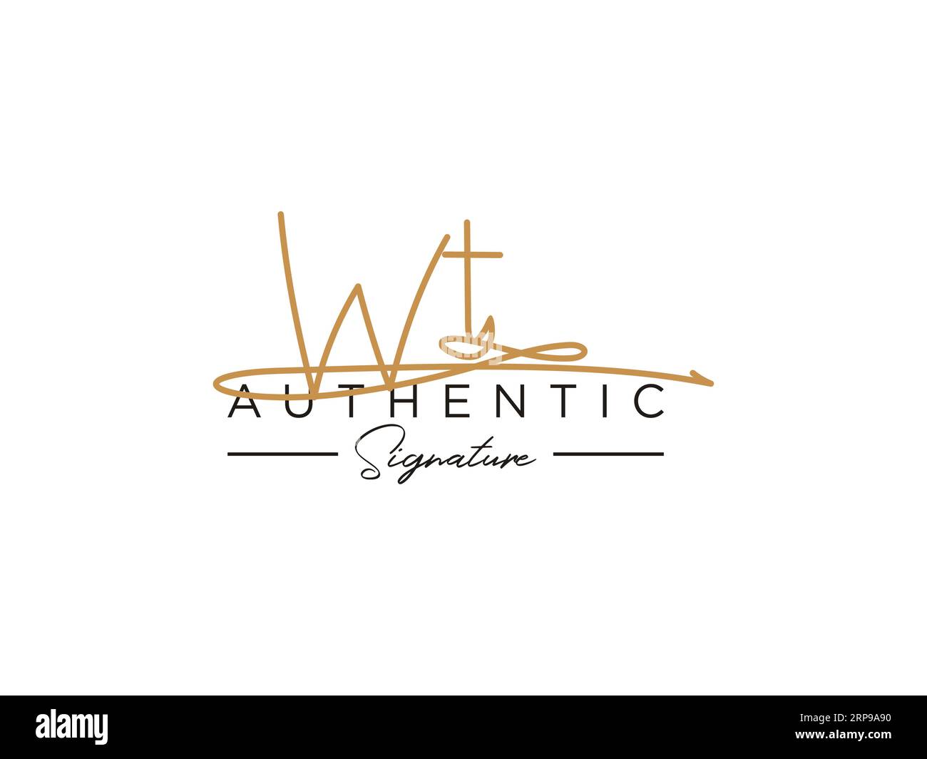 Wt signature Stock Vector Images - Alamy