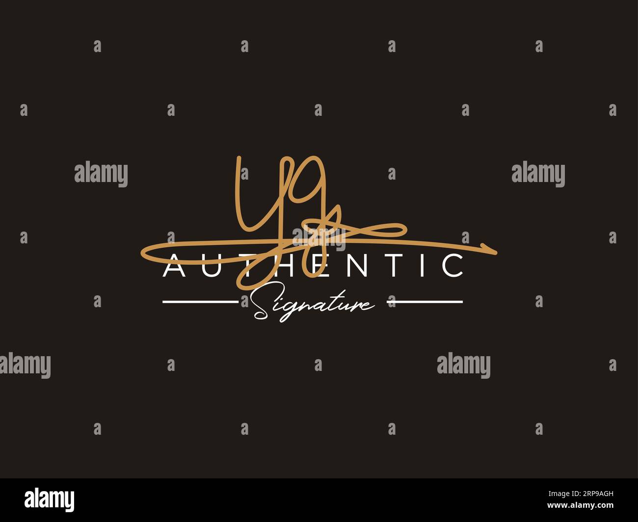YG Signature Logo Template Vector Stock Vector Image & Art - Alamy