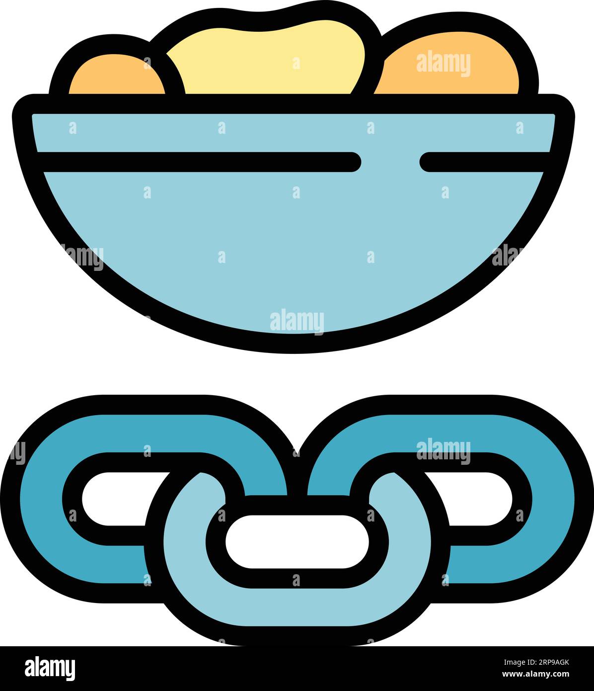 Healthy food icon outline vector. Safety inspection. Person review ...