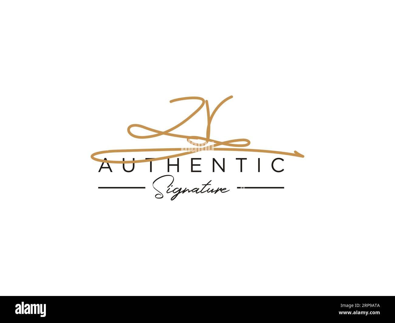 ZR Signature Logo Template Vector Stock Vector Image & Art - Alamy