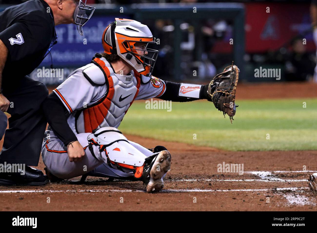 PHOENIX, AZ - SEPTEMBER 03: Baltimore Orioles catcher Adley Rutschman ...