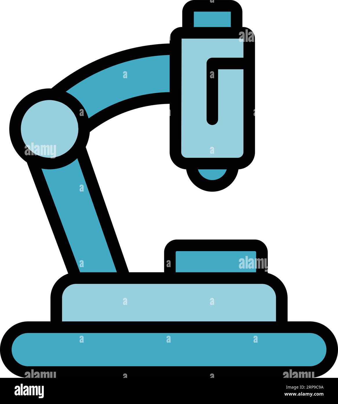 Microscope safety icon outline vector. Product quality. Control ...
