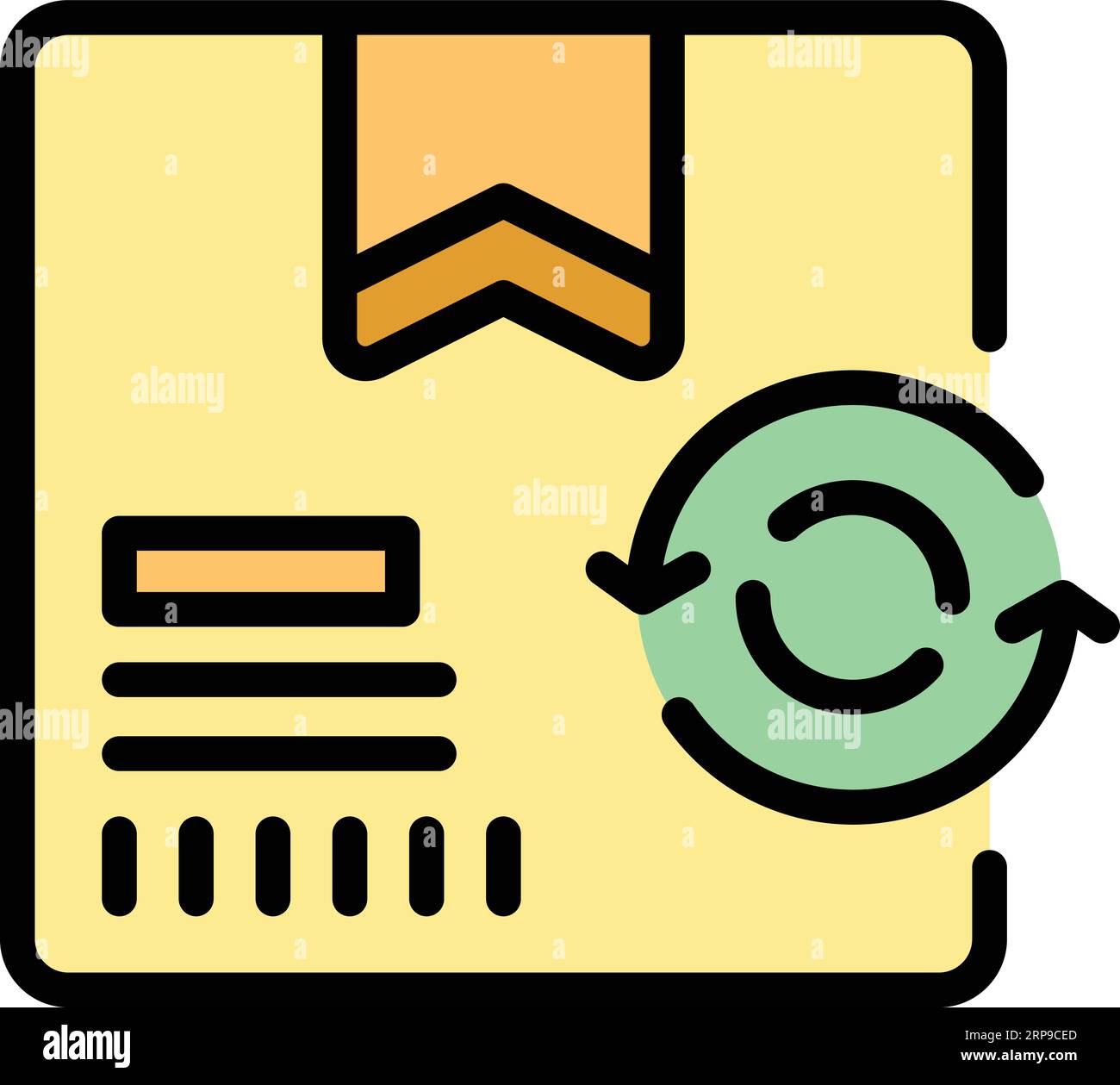 Check parcel icon outline vector. Product quality. Control safety color ...