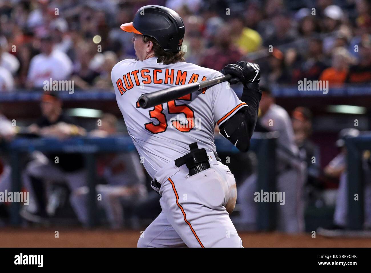 PHOENIX, AZ - SEPTEMBER 03: Baltimore Orioles catcher Adley Rutschman ...