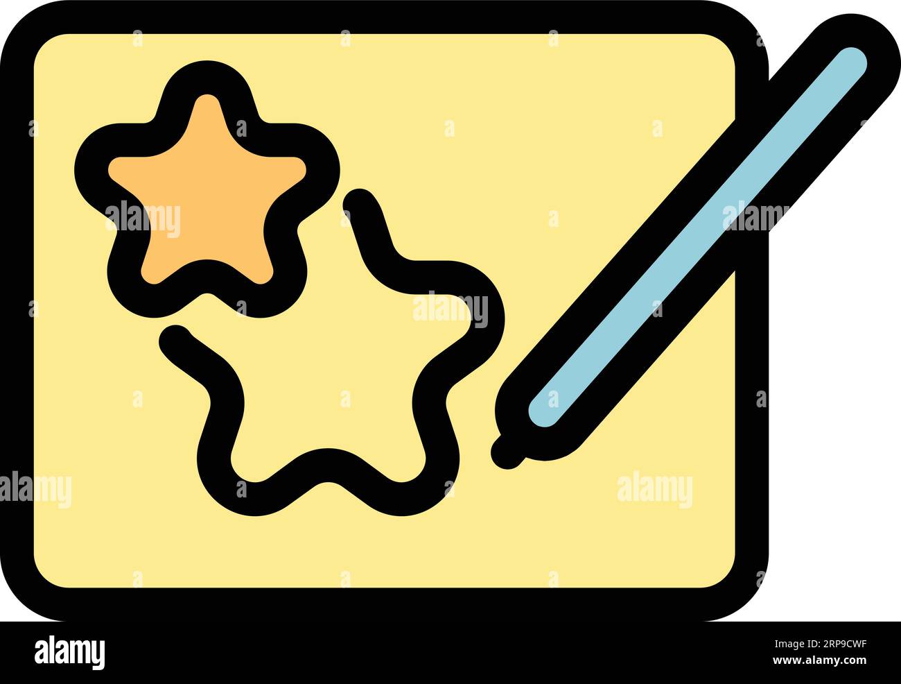 Star digital pen icon outline vector. Tablet stylus. Draw signature ...