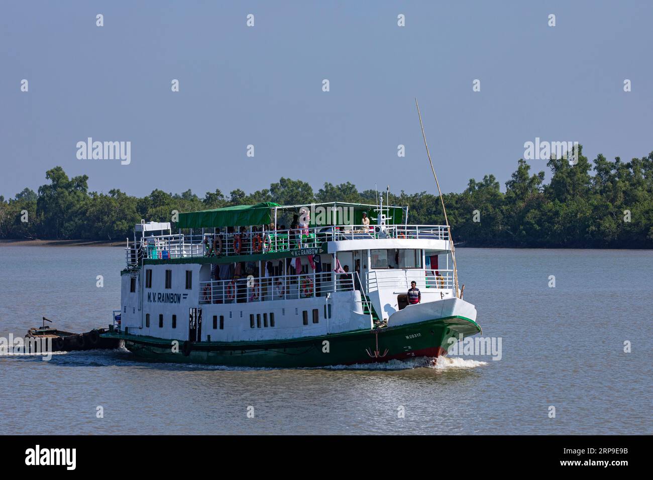 Sundarbans, Bangladesh: A tourist vessel in Sundarbans, the largest ...