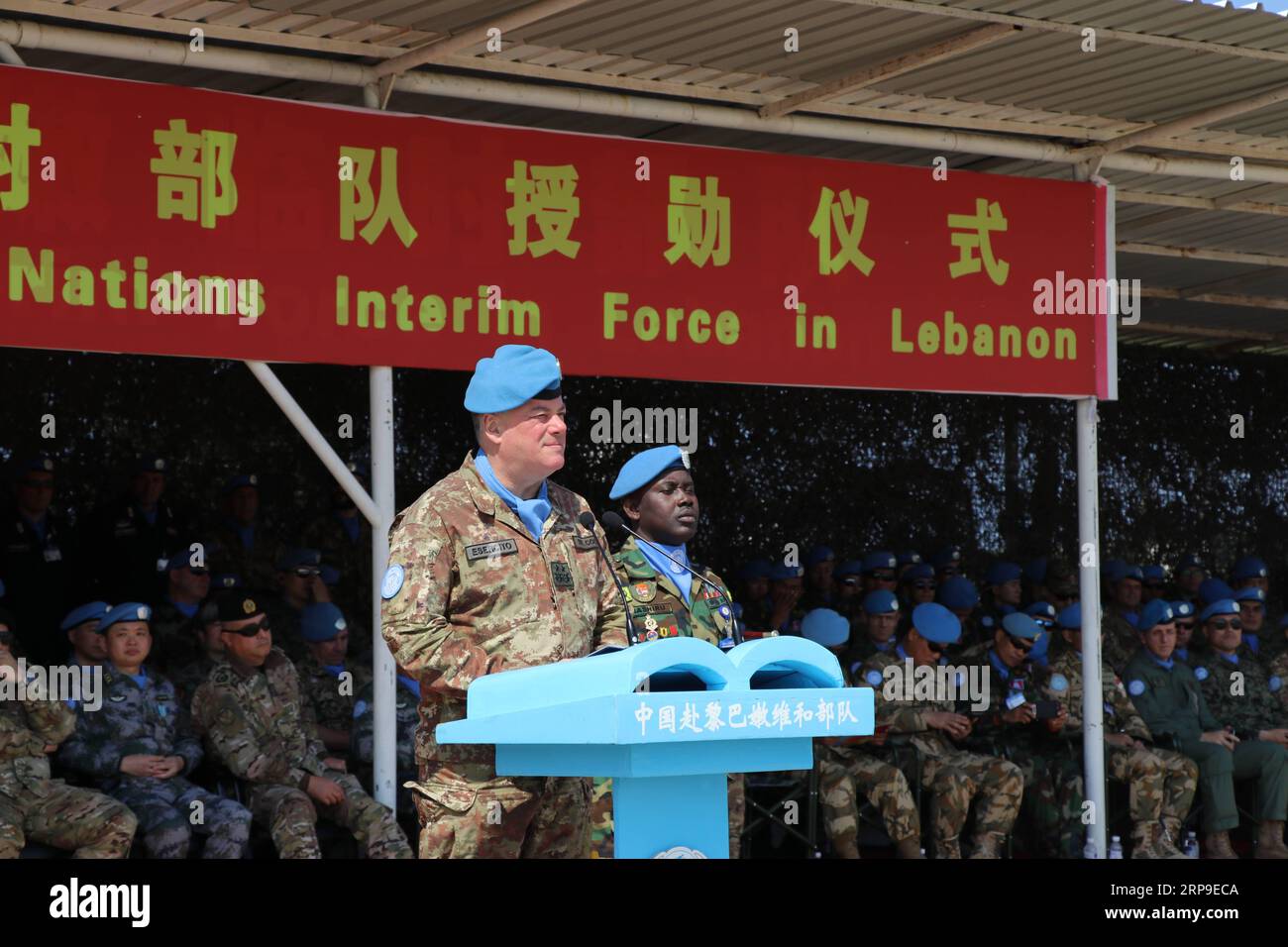 (190404) -- BEIRUT, April 4, 2019 () -- Stefano Del Col, head of Mission and Force Commander of ...