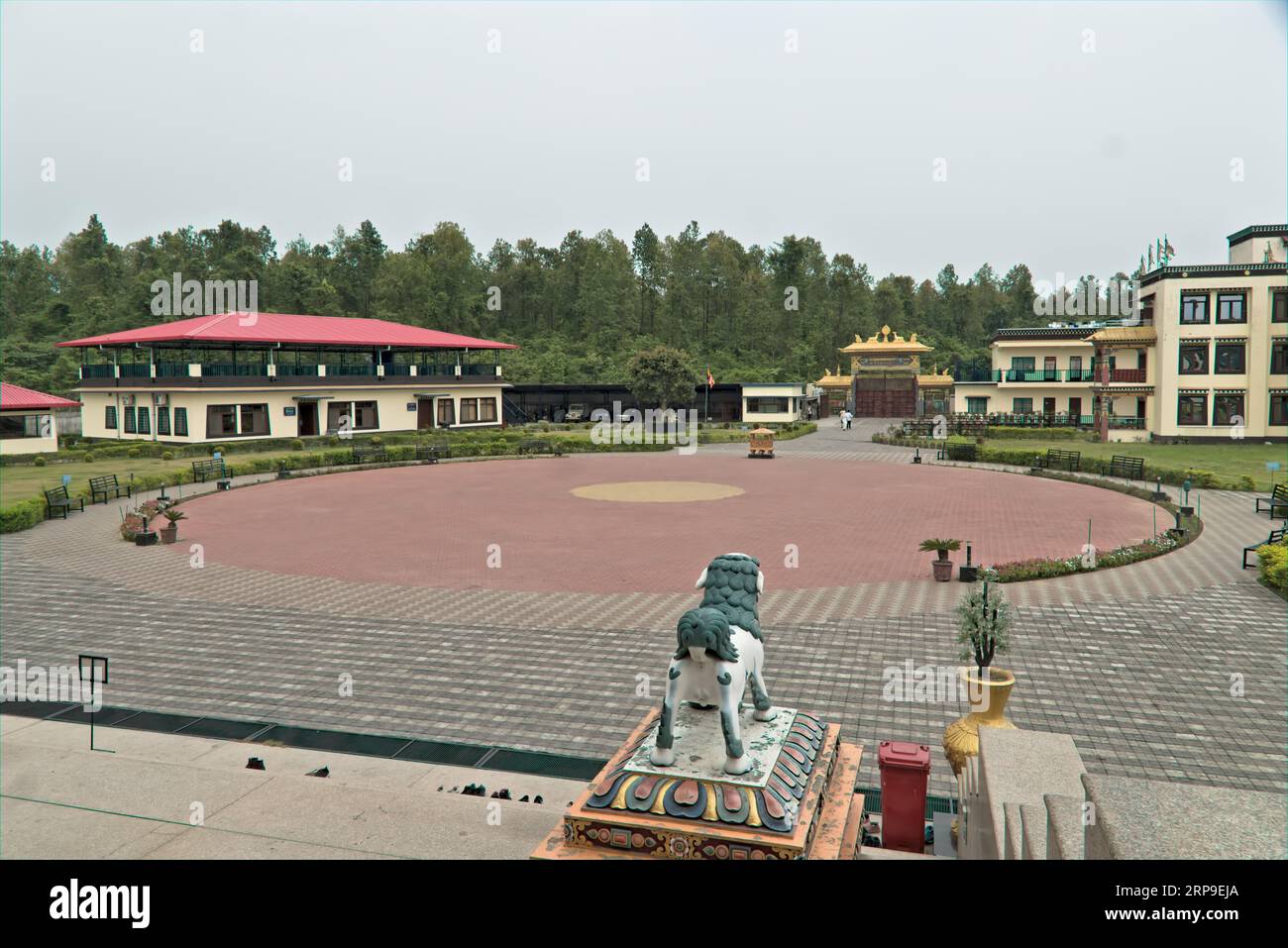 05.16.2023. Siliguri West Bengal India Asia external view of Budhdhist ...