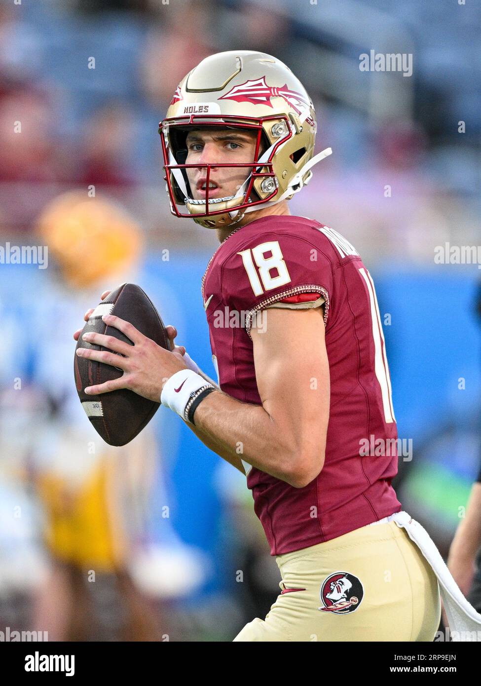 Orlando, FL, USA. 3rd Sep, 2023. Florida State Seminoles quarterback ...