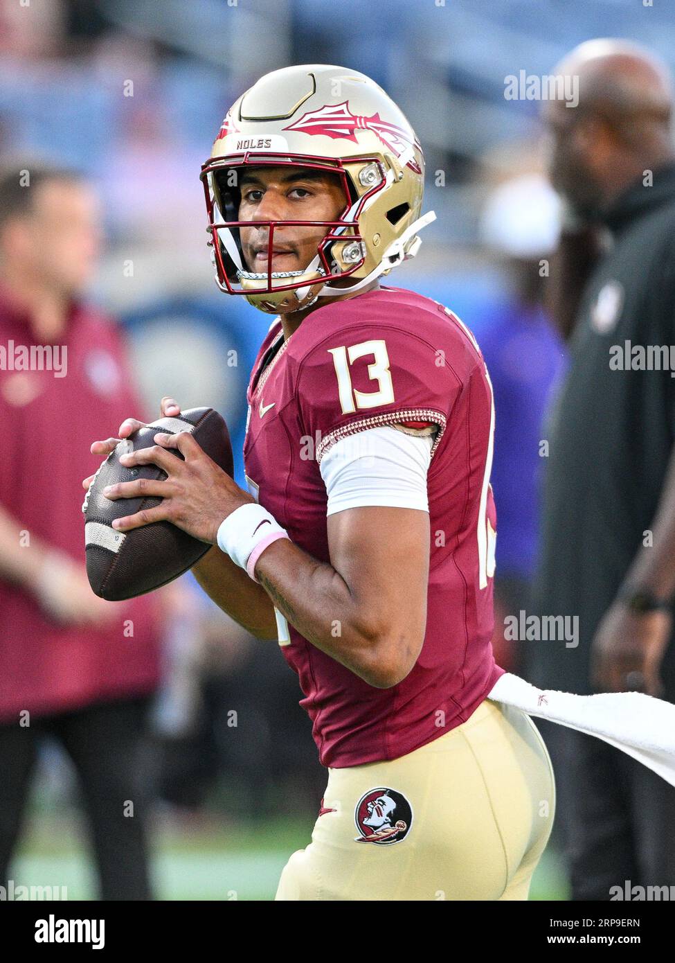 Orlando, FL, USA. 3rd Sep, 2023. Florida State Seminoles quarterback ...