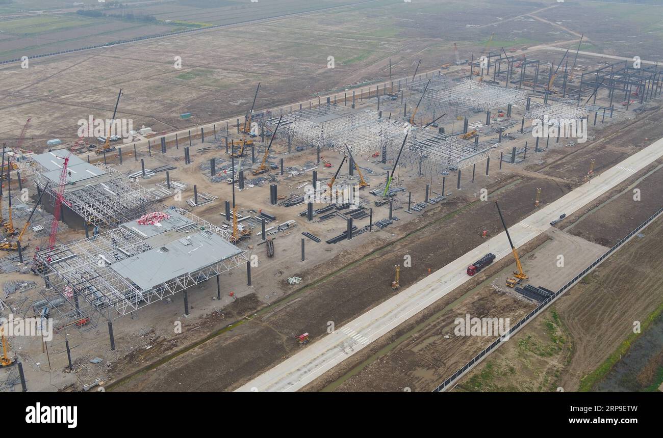 (190405) -- BEIJING, April 5, 2019 (Xinhua) -- Aerial photo taken on ...