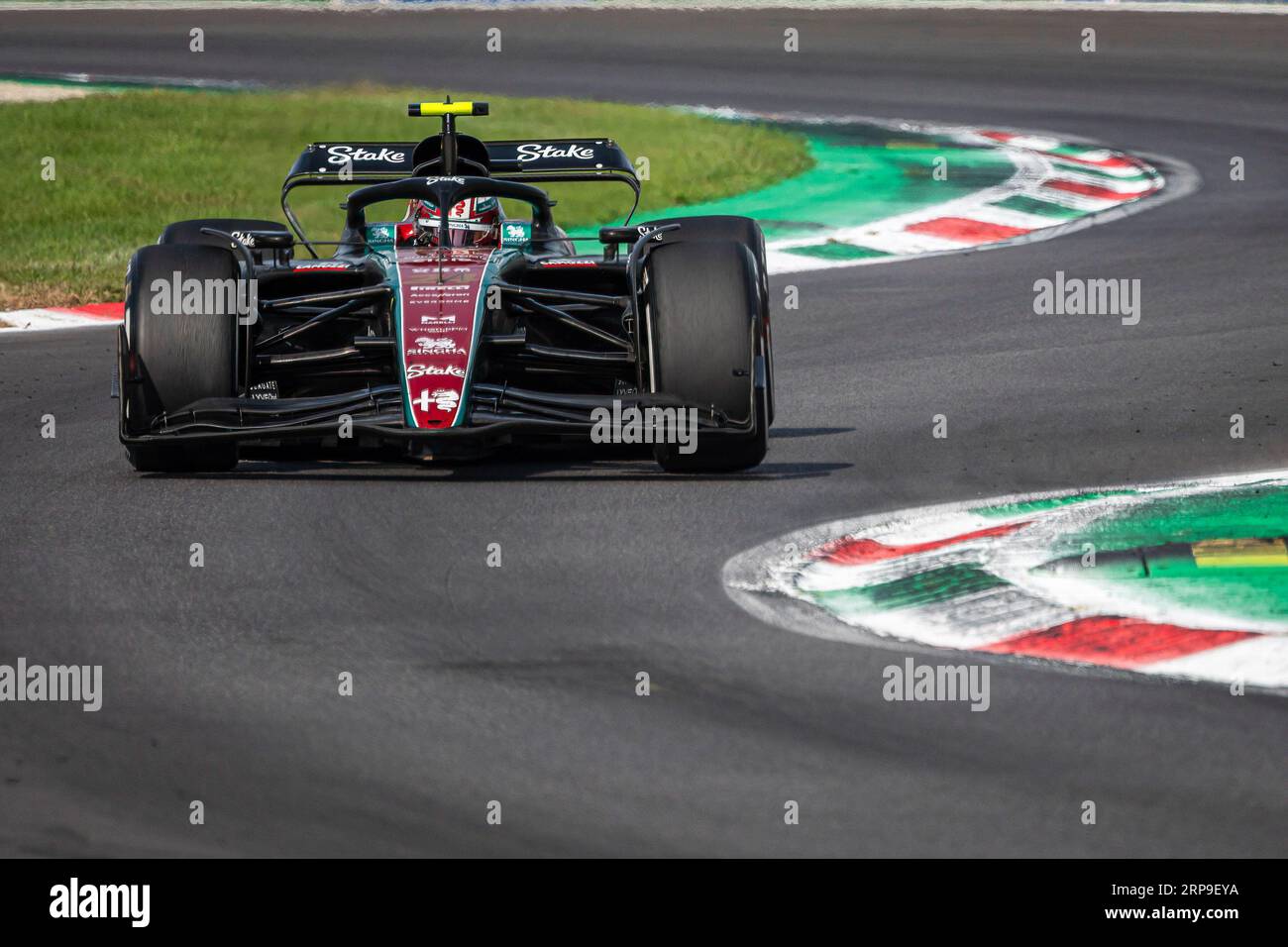 Monza, Italy. 03rd Sep, 2023. Alfa Romeo F1 Team Stake's Chinese driver ...