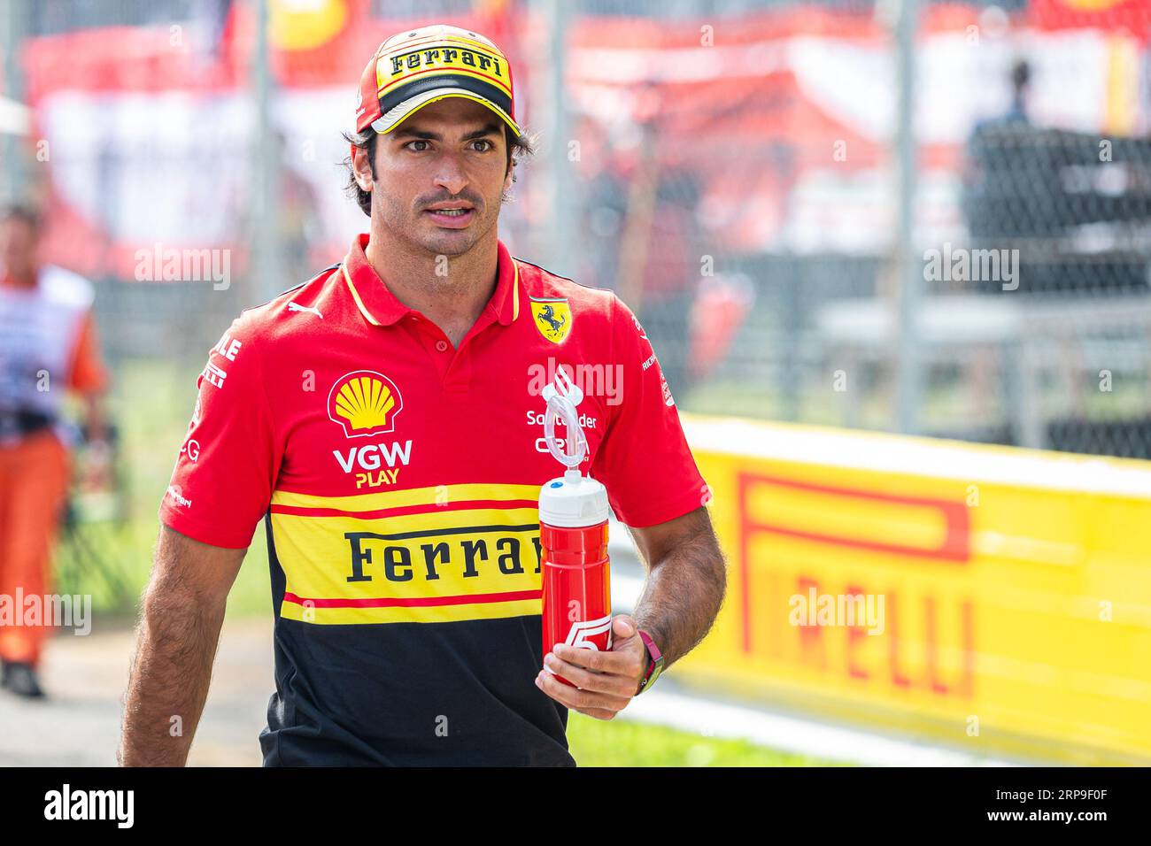 Monza, Italy. 03rd Sep, 2023. Scuderia Ferrari's Spanish driver Carlos ...