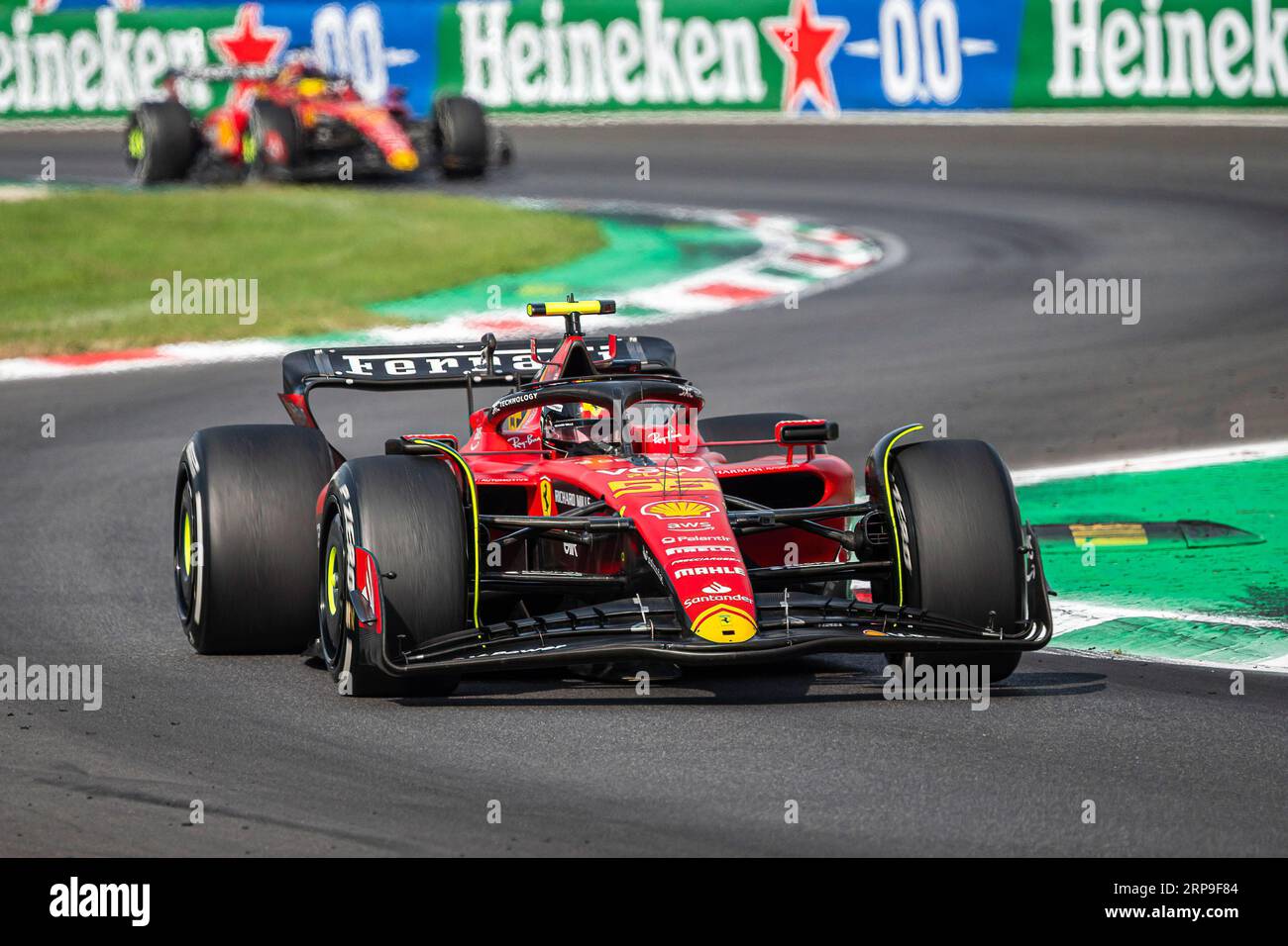 Monza, Italy. 03rd Sep, 2023. Scuderia Ferrari's Spanish driver Carlos ...
