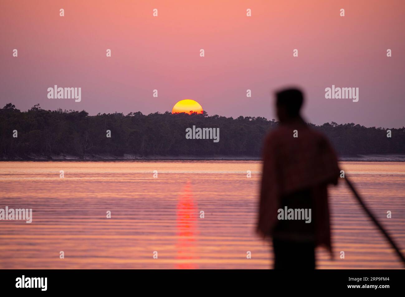 Sundarbans, Bangladesh: Sunset in Sundarbans, a UNESCO World Heritage ...