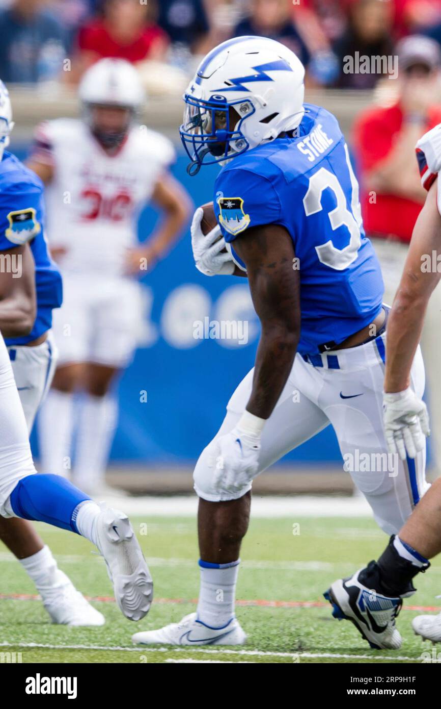 September 02, 2023: Air Force running back Darius Stone (34) runs the ...