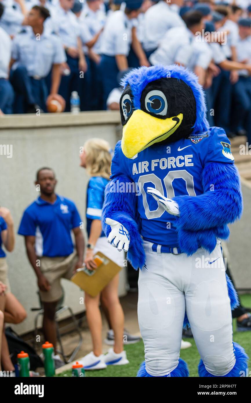 September 02, 2023: The Bird, the Air Force mascot, during a regular season NCAA football game ...