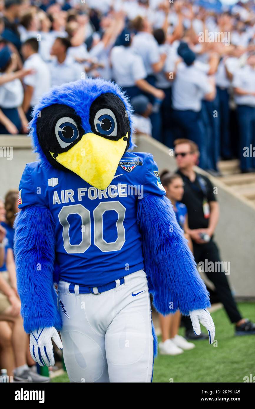 September 02, 2023: The Bird, the Air Force mascot, during a regular ...