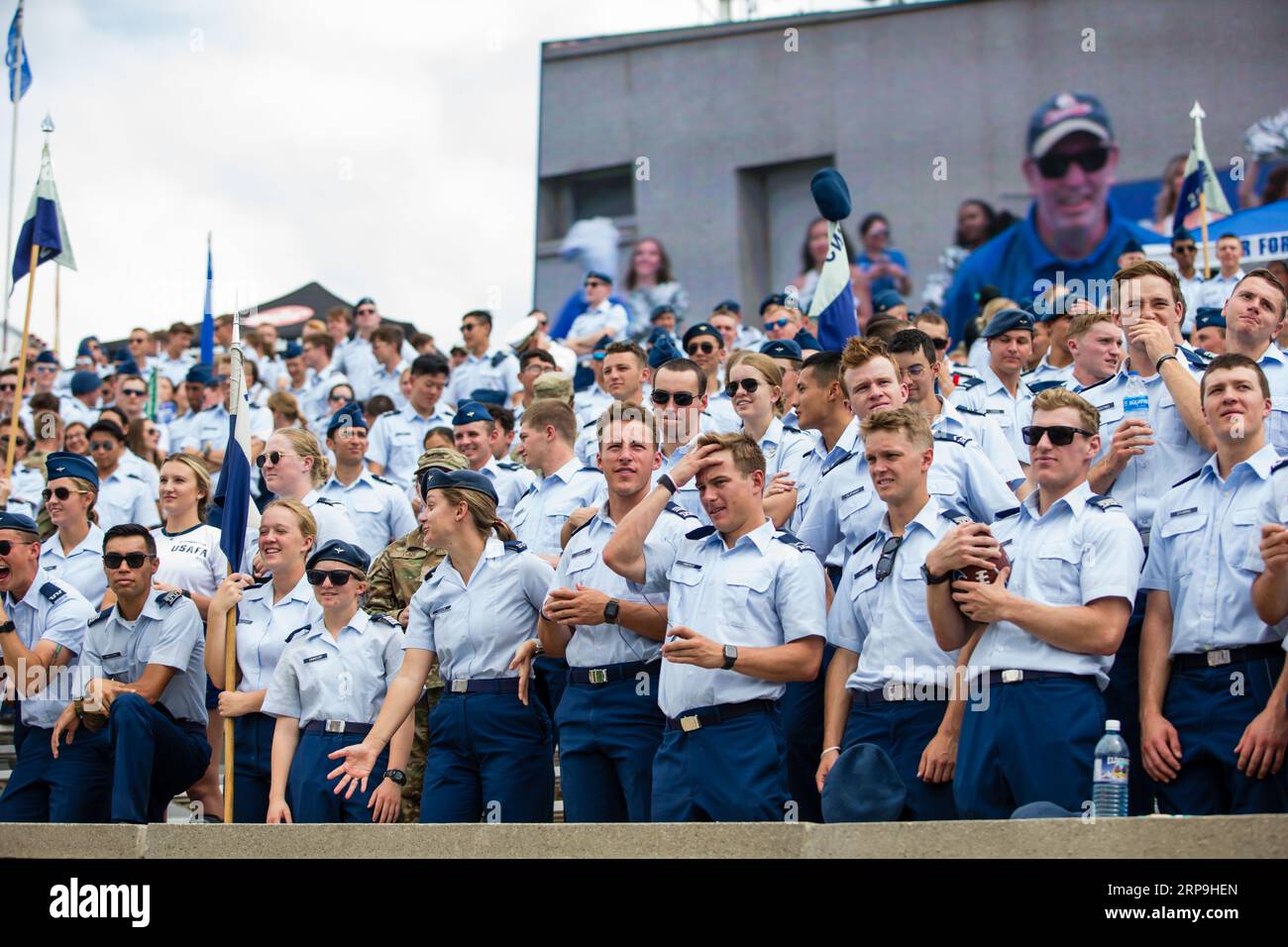 September 02, 2023: A gathering of Air Force cadets during a regular ...