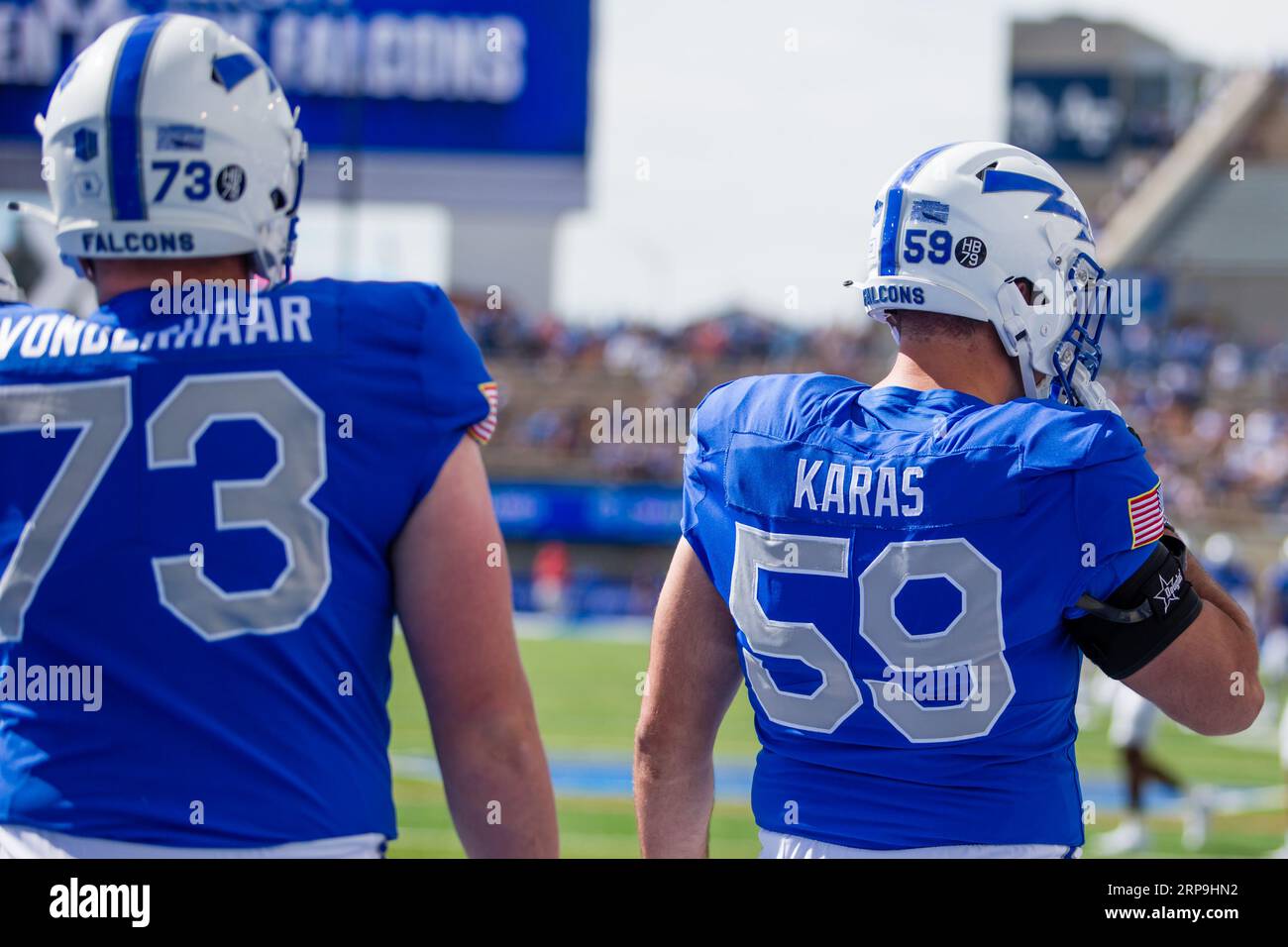 September 02, 2023: Air Force offensive tackle Adam Karas (59) and ...