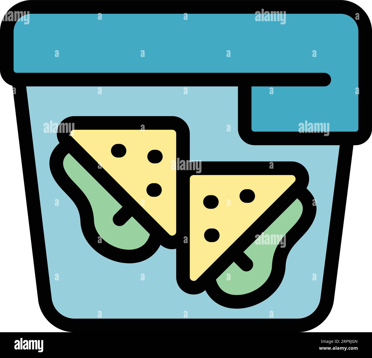 School lunch box side view Stock Vector Images - Alamy