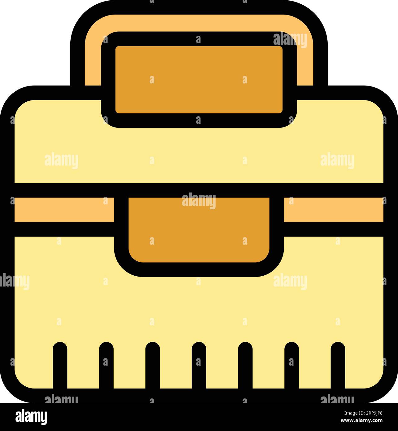 School lunch box side view Stock Vector Images - Alamy