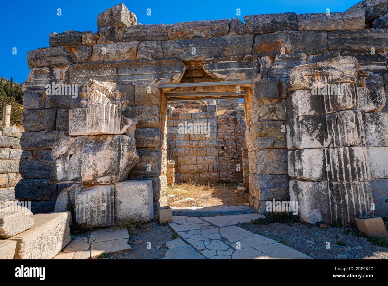Ancient Ephesus Izmir Turkey Stock Photo Alamy