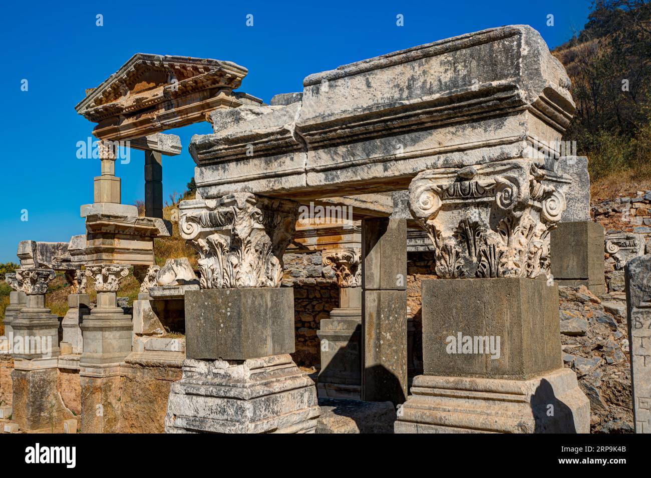 The Nymphaeum Traiani, also known as the Fountain of Trajan (or Trajan ...