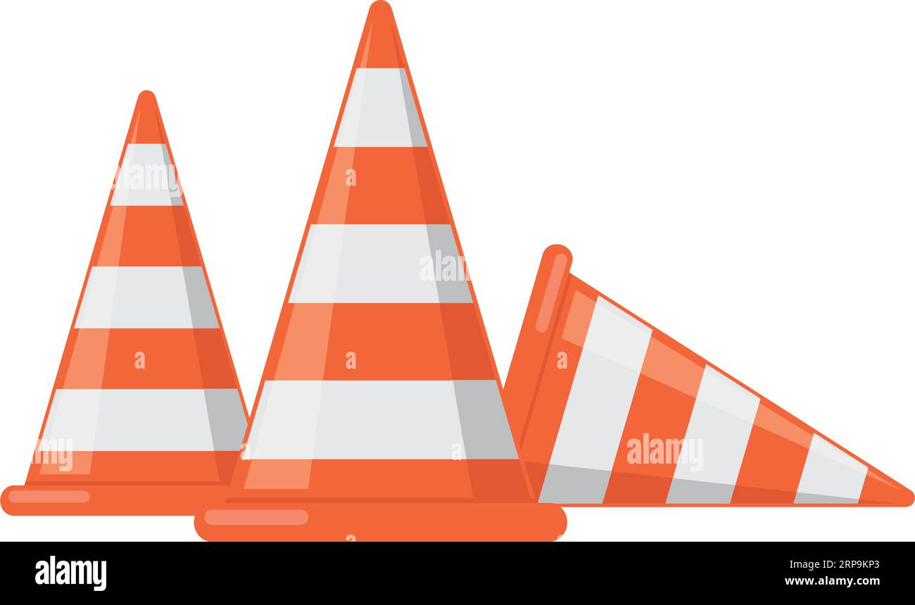Traffic cone pylon Stock Vector Images - Alamy