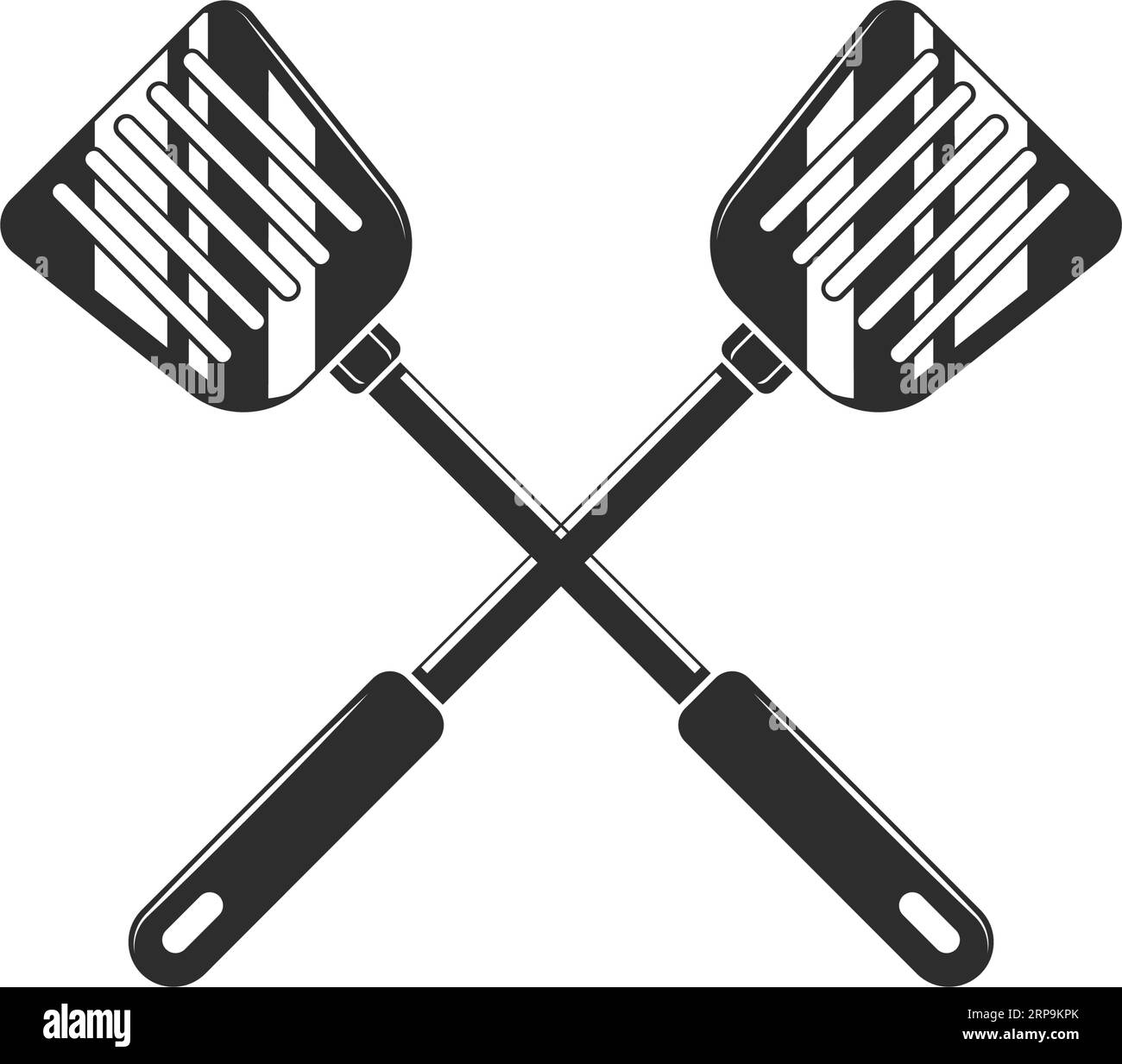 Crossed utensils Black and White Stock Photos & Images - Alamy