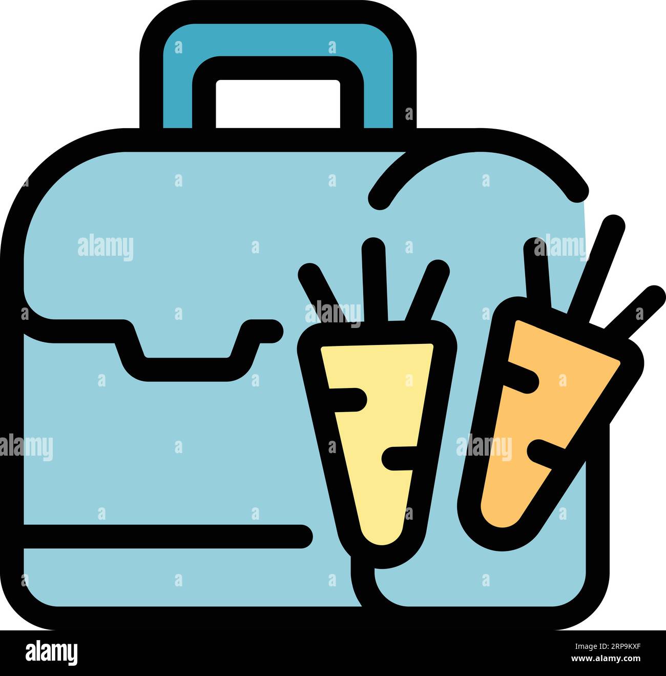 Lunchbox sandwich carrot Stock Vector Images - Alamy