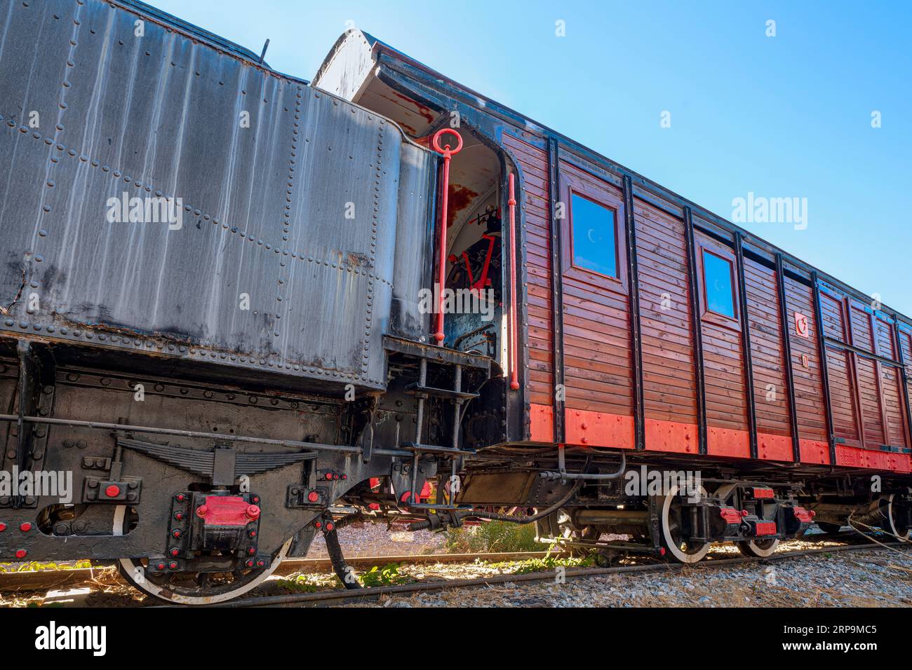 German steam locomotive (Henschel No 4) disguised as a railway carriage ...