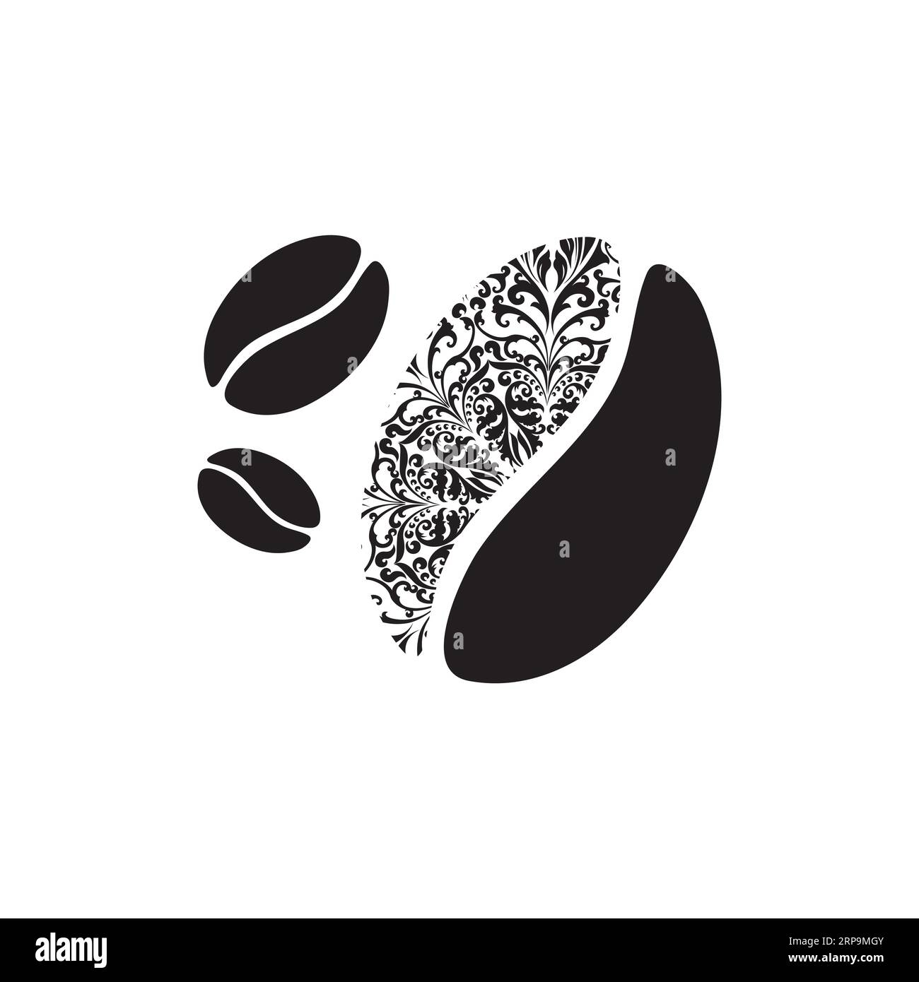 Coffee beans logo design Stock Vector Image & Art - Alamy