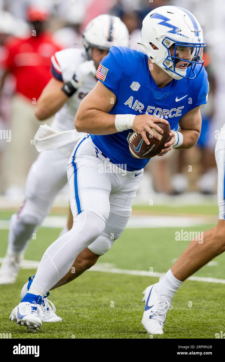 September 02, 2023: Air Force quarterback Jensen Jones (5) during a ...