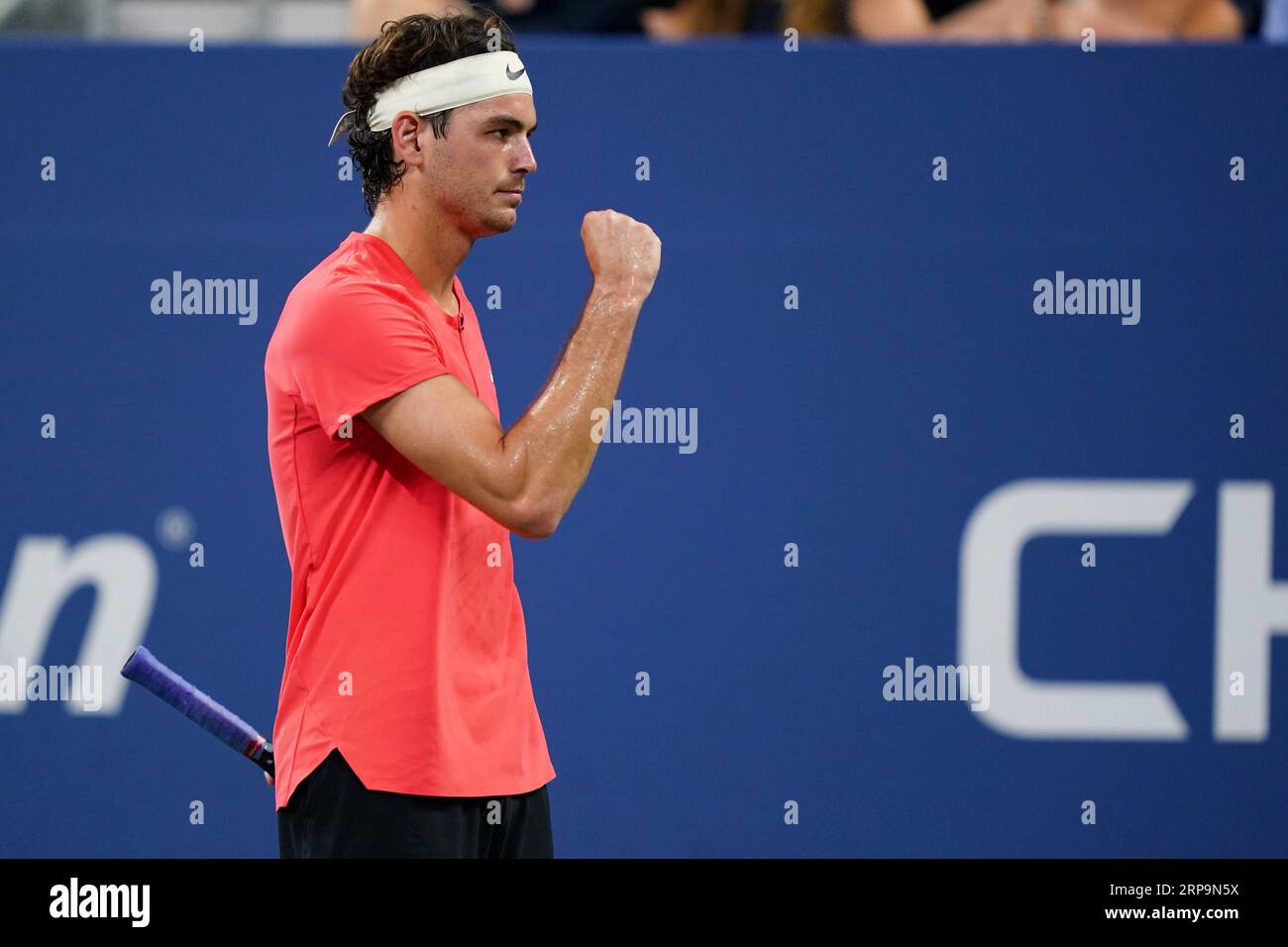 Taylor Fritz during a men's singles match at the 2023 US Open, Sunday ...