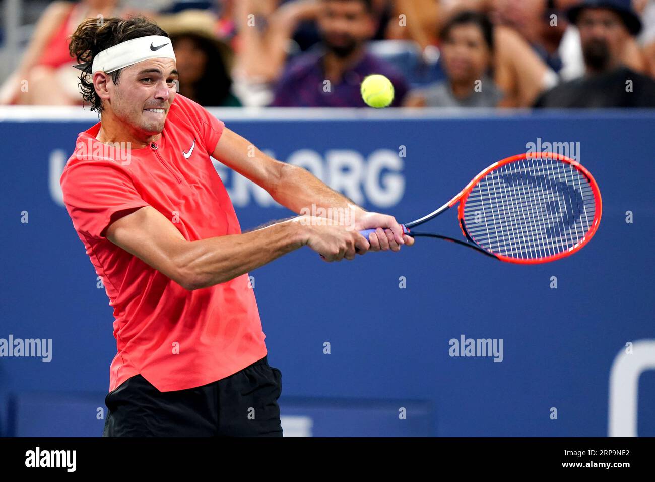 Taylor Fritz during a men's singles match at the 2023 US Open, Sunday ...