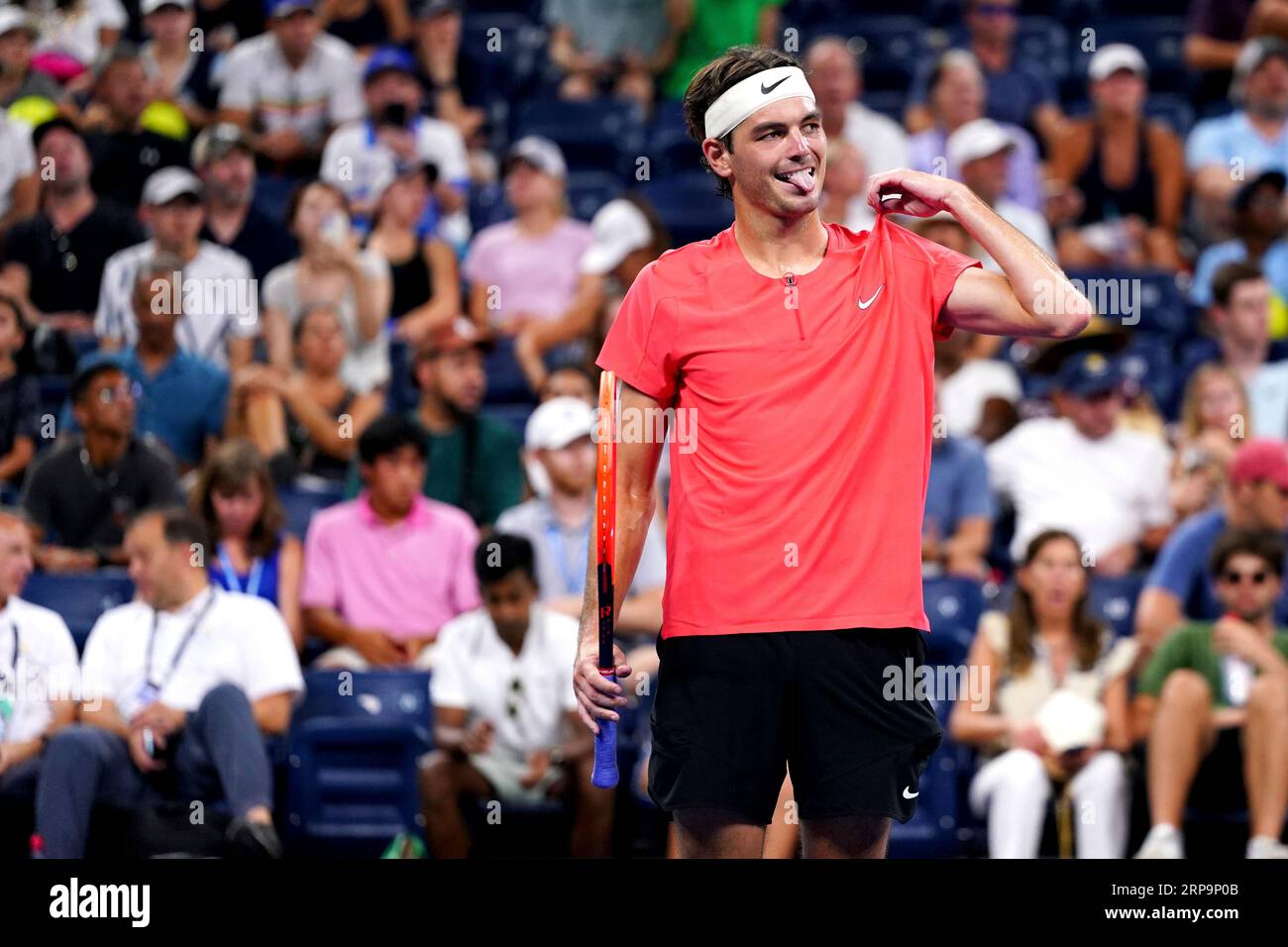 Taylor Fritz during a men's singles match at the 2023 US Open, Sunday ...