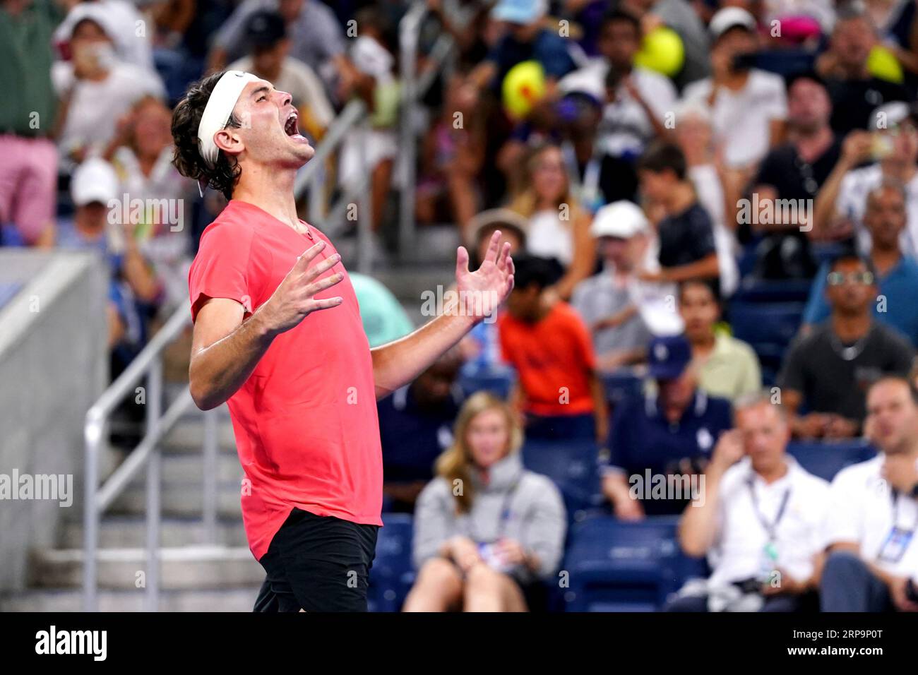Taylor Fritz during a men's singles match at the 2023 US Open, Sunday ...