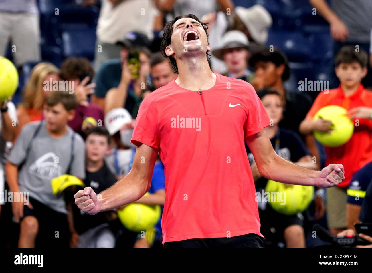 Taylor Fritz during a men's singles match at the 2023 US Open, Sunday ...