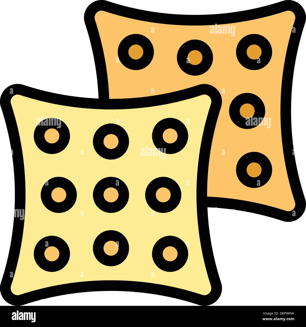 Star cracker icon outline vector. Sugar food. Grain snack color flat ...