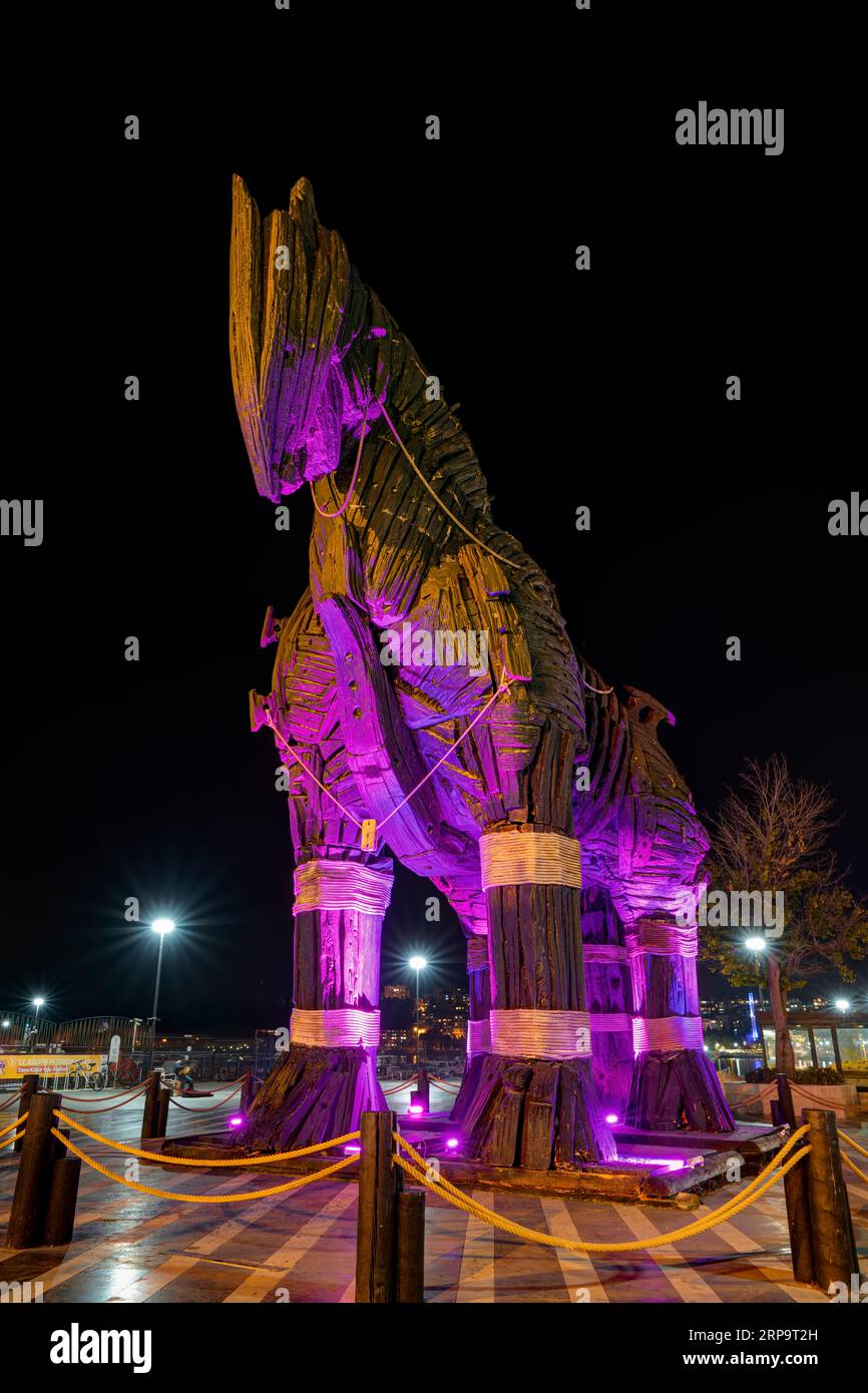 Troy Horse Statue -- the horse from Greek mythology. It was used in the ...