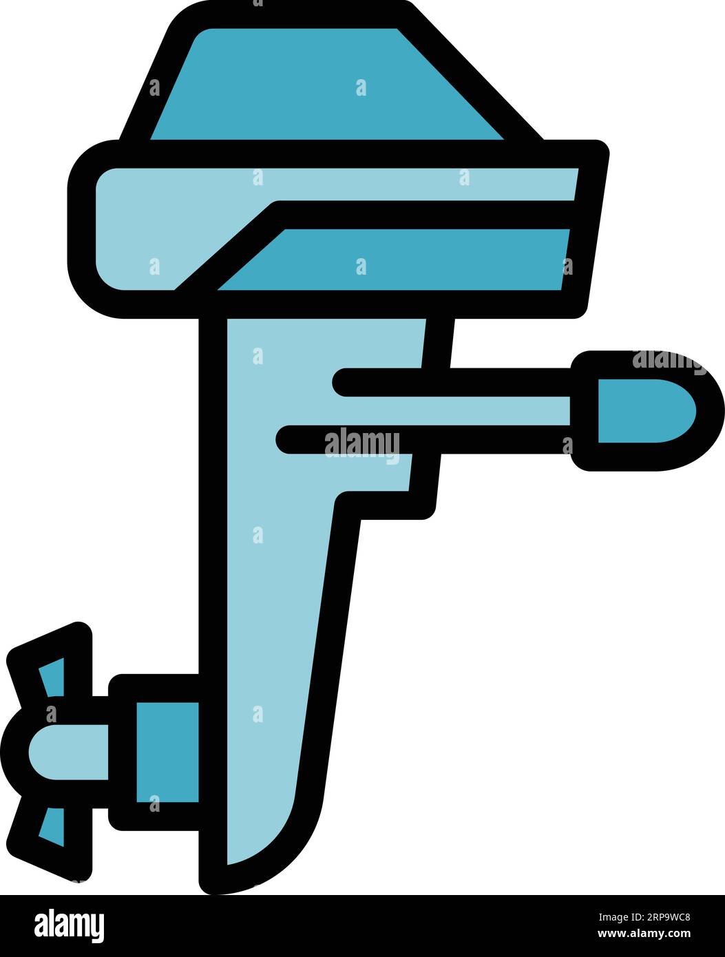 Vintage outboard motor Stock Vector Images - Alamy